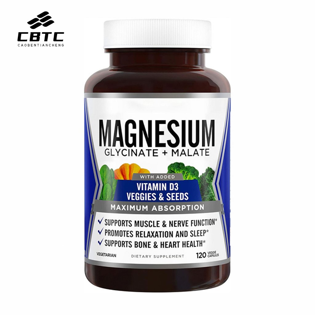 Magnesium glycine capsules promote muscle relaxation, support bone ...