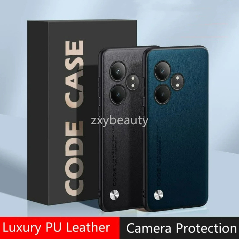 Realme GT 6 6T 2024 5G Neo6 SE Case Soft Silicone Plain Leather ...