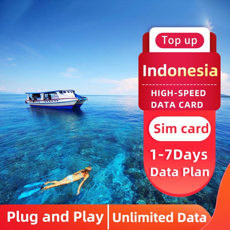 Indonesia SIM Card Indonesia Travel sim Dual Pack for Jakarta, Bali ...
