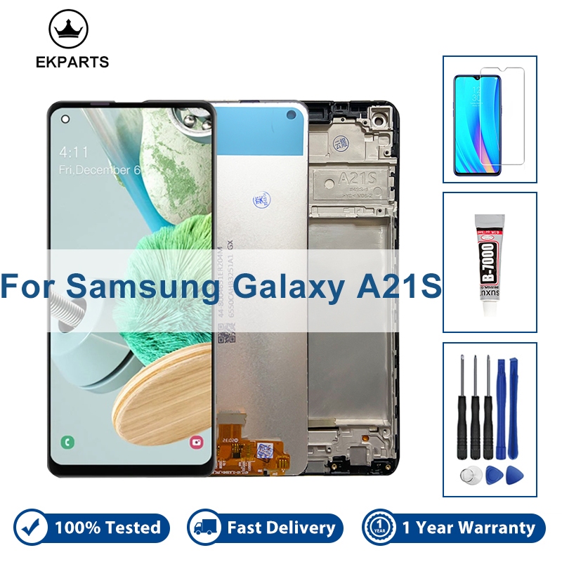 Original LCD For Samsung Galaxy A21S A217 Display Touch Screen Assembly With Frame A217F/DS ...