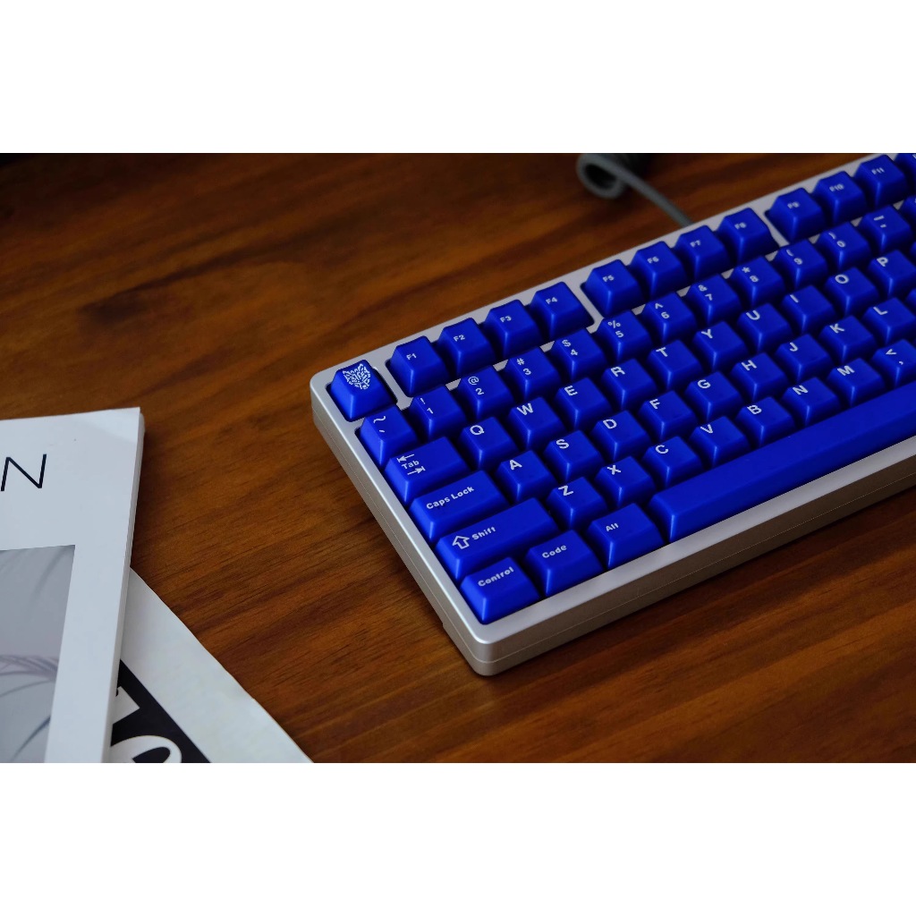 GMK Klein Blue Semi-transparent 114 key ABS two-color molding keycap ...