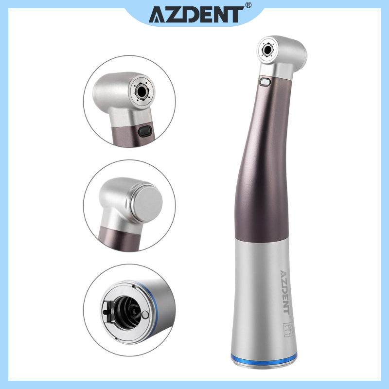 AZDENT Dental 1:1 Fiber Optic Handpiece Lowspeed Contra Angle Push ...