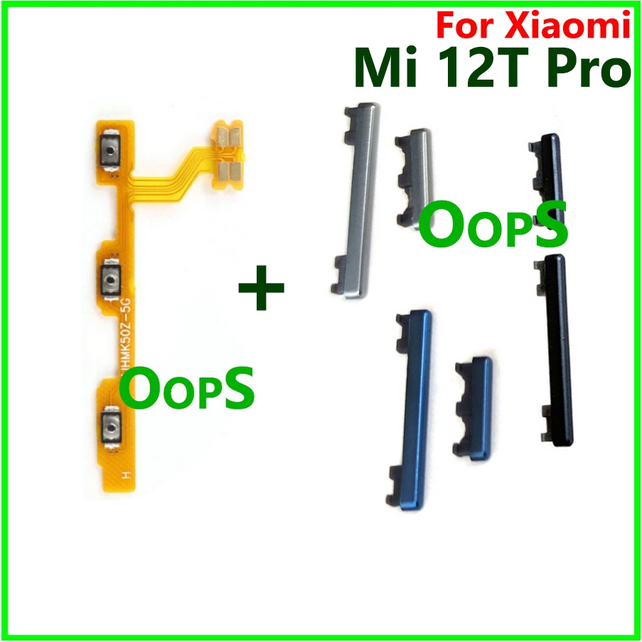 Phone Power On Off switch volume button flex for Xiaomi Mi 12T Pro Side ...