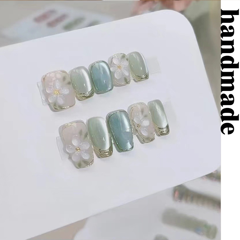 Press on nails handmade Long Island Iced Tea Pure Hand-Painted ...