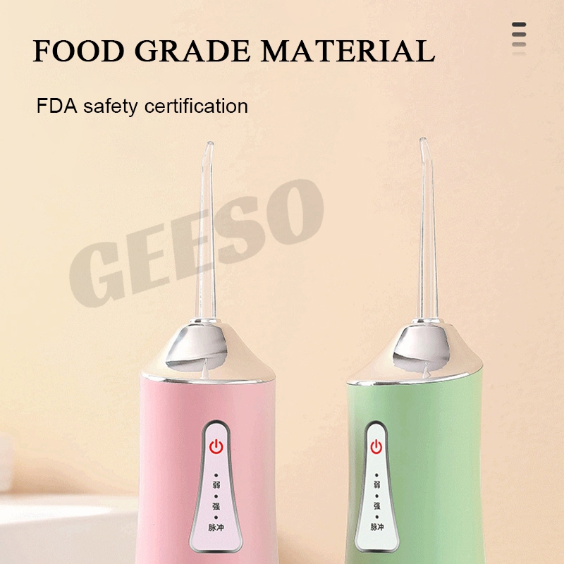 GEESO Electric Water Flosser With 4 Nozzles Dental Floss Teeth ...
