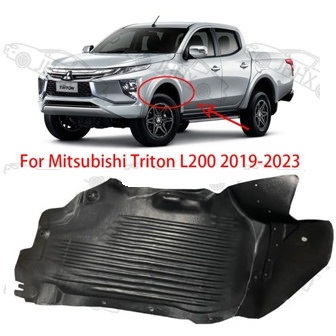 Car front fender liner for Mitsubishi Triton Strada L200 2019 2020 2021 ...