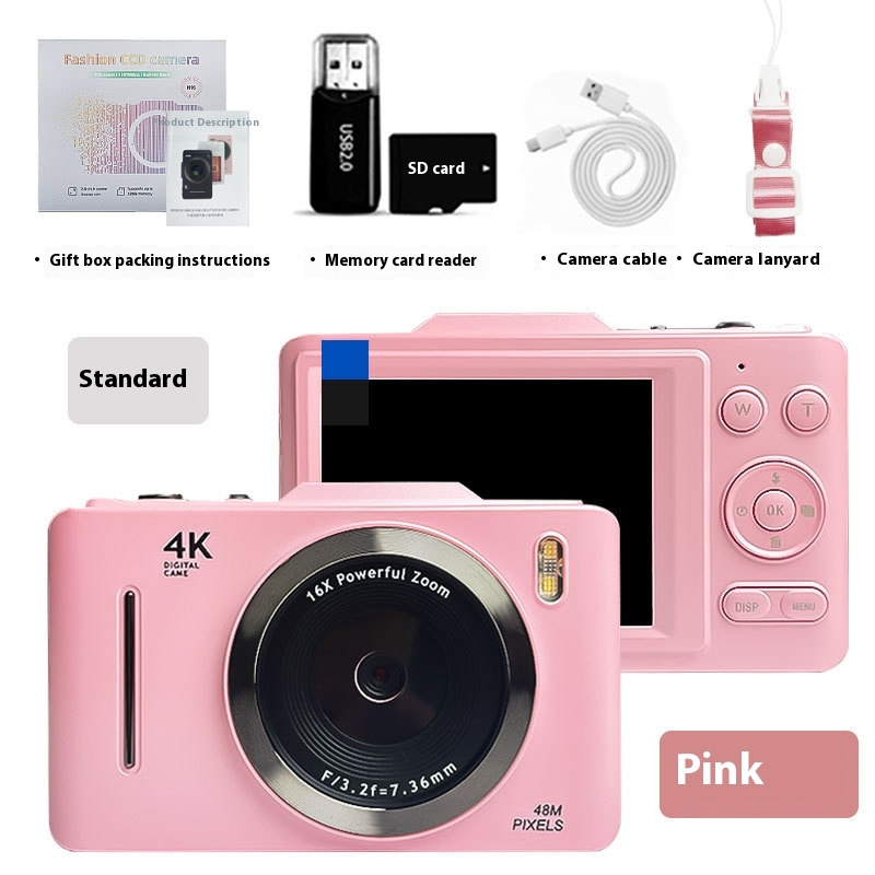 YMX H16 Digital Camera, FHD 4K 48MP Point and Shoot Digital Camera for ...