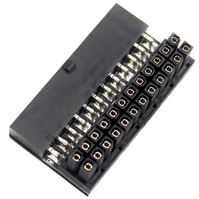 Computer Motherboard ATX Power Supply 24P to 90 Degree Joint Turning Steering Head DIY ...