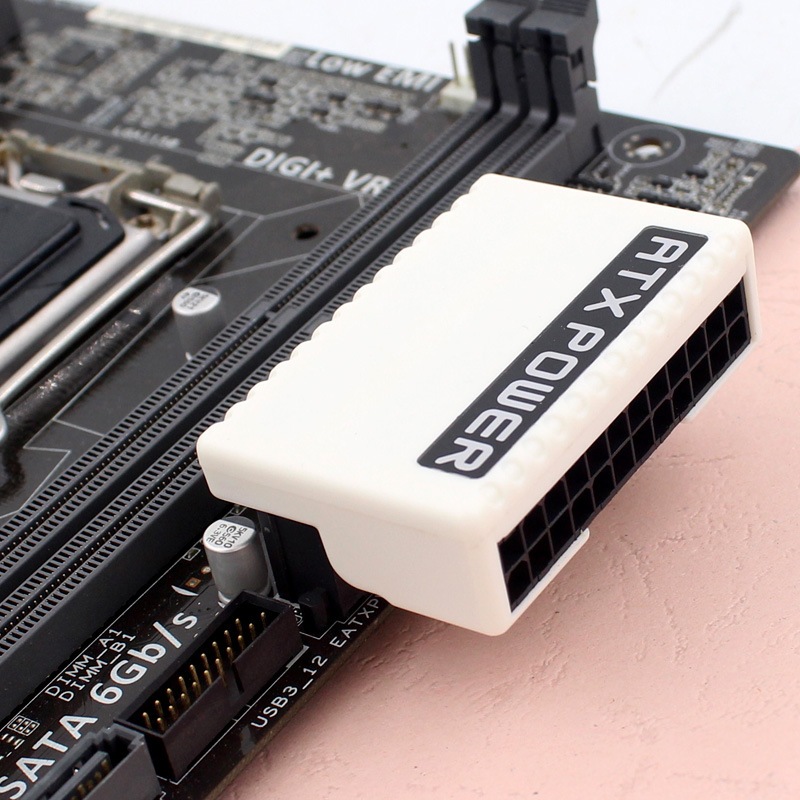 Atx Motherboard 24P Power 90 Degree Steering Turning Joint DIY Installation Accessories Host ...