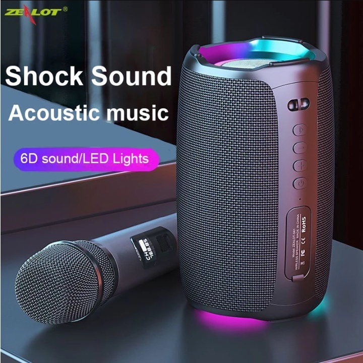 ZEALOT S61 Bluetooth Speaker Wireless Subwoofer TWS Heavy Bass Stereo ...