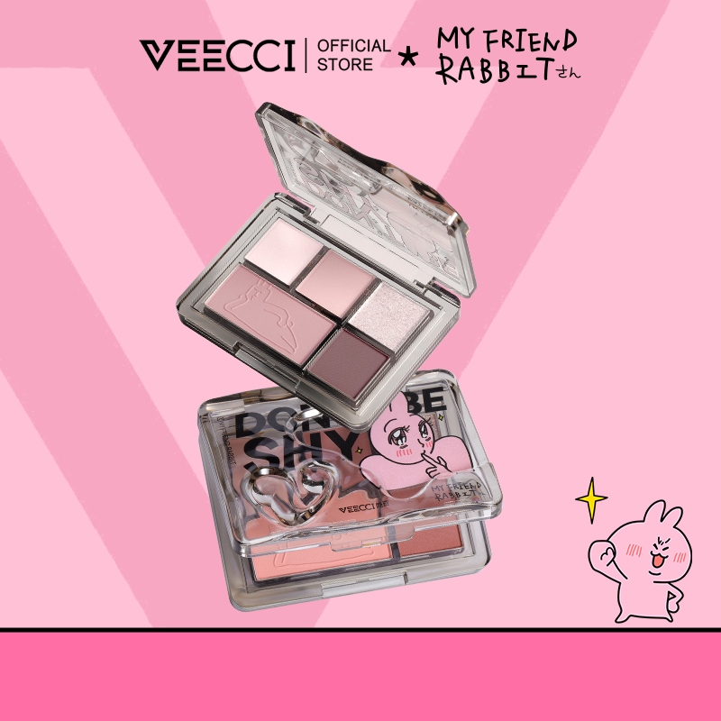 VEECCI x MY FRIEND RABBIT Multi Eye Color Eyeshadow Palette Blusher ...
