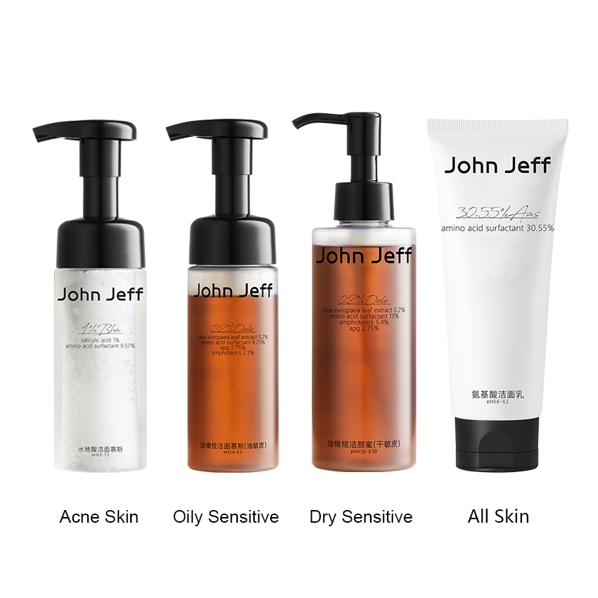 John Jeff Olea Europaea Salicylic Acid Amino Acid Facial Cleanser Form ...