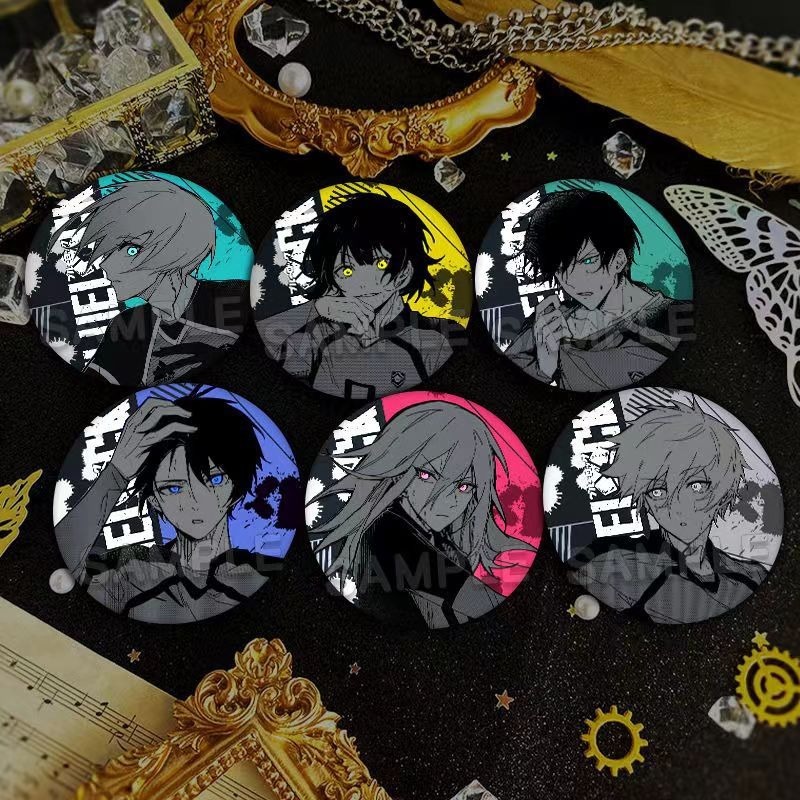Blue Lock Chigiri Hyouma Isagi Yoichi Bachira Meguru Anime Metal Badge ...
