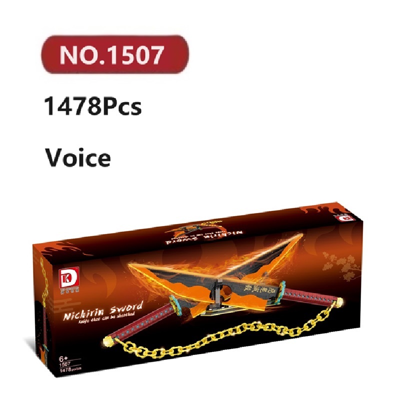 Voice Demon Slayer Katana Building Blocks 1478 Pcs TEC CREATORS ...