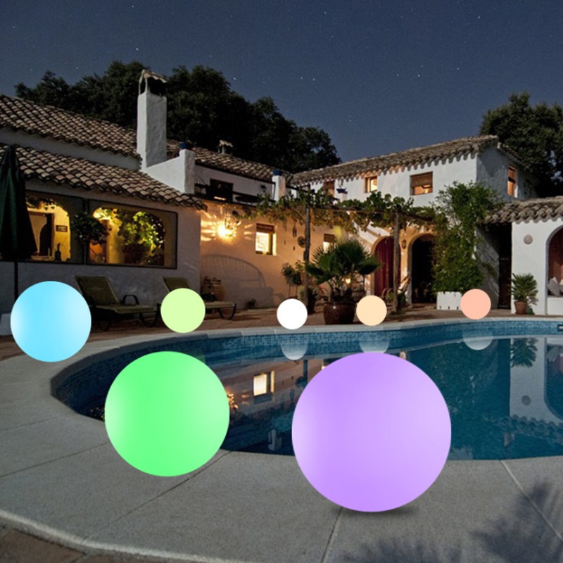 Outdoor Waterproof 13 Colors Glowing Ball LED Garden Beach Party Lawn ...