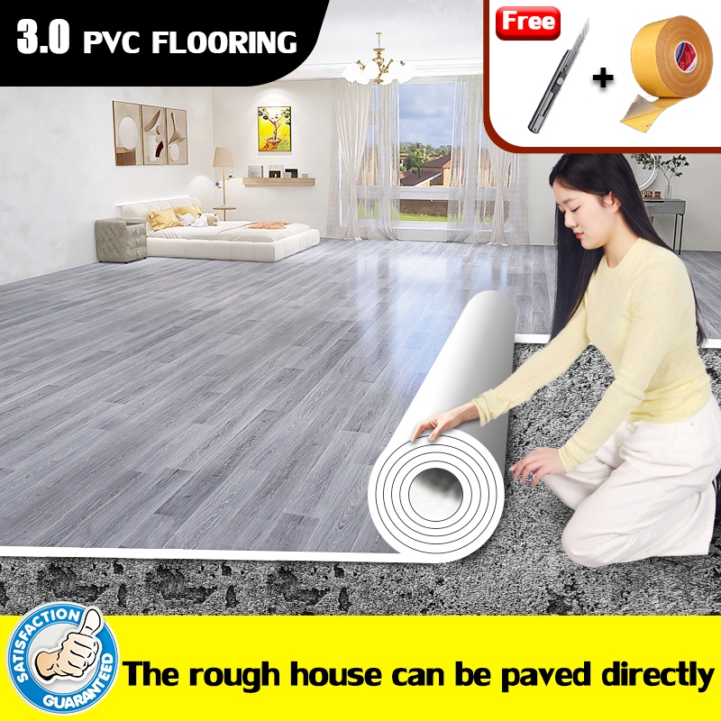 【Thickened and wear-resistant】tikar getah tebal murah Vinyl Flooring ...