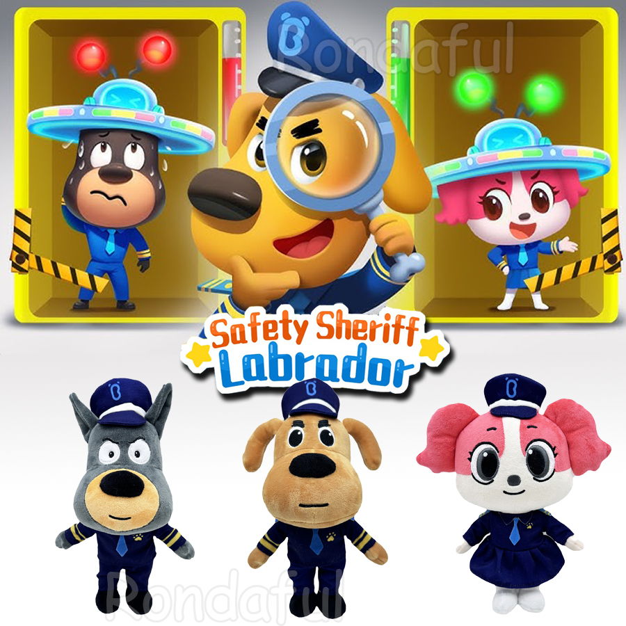 Babybus Sheriff Labrador plush Doll Cartoon Animation Characters ...