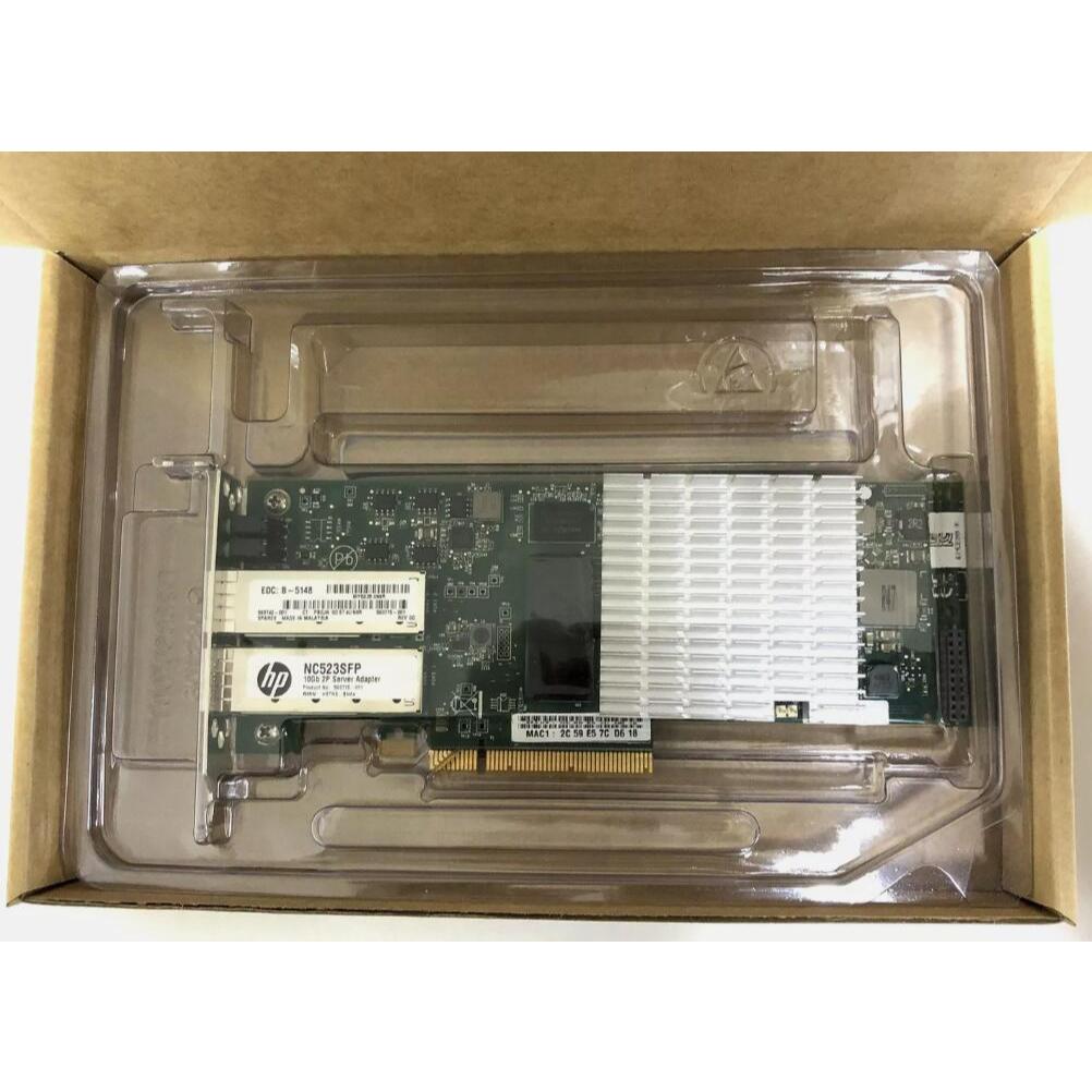 Hp NC523SFP OCE11102 Dual Port Ethernet 10GbE SFP+ PCI-E NIC Network ...