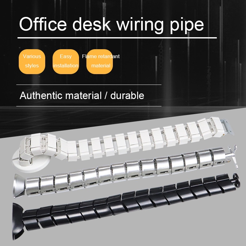 Cable Management Organizer Snake Spine Desk Computre Wire USB Holder ...