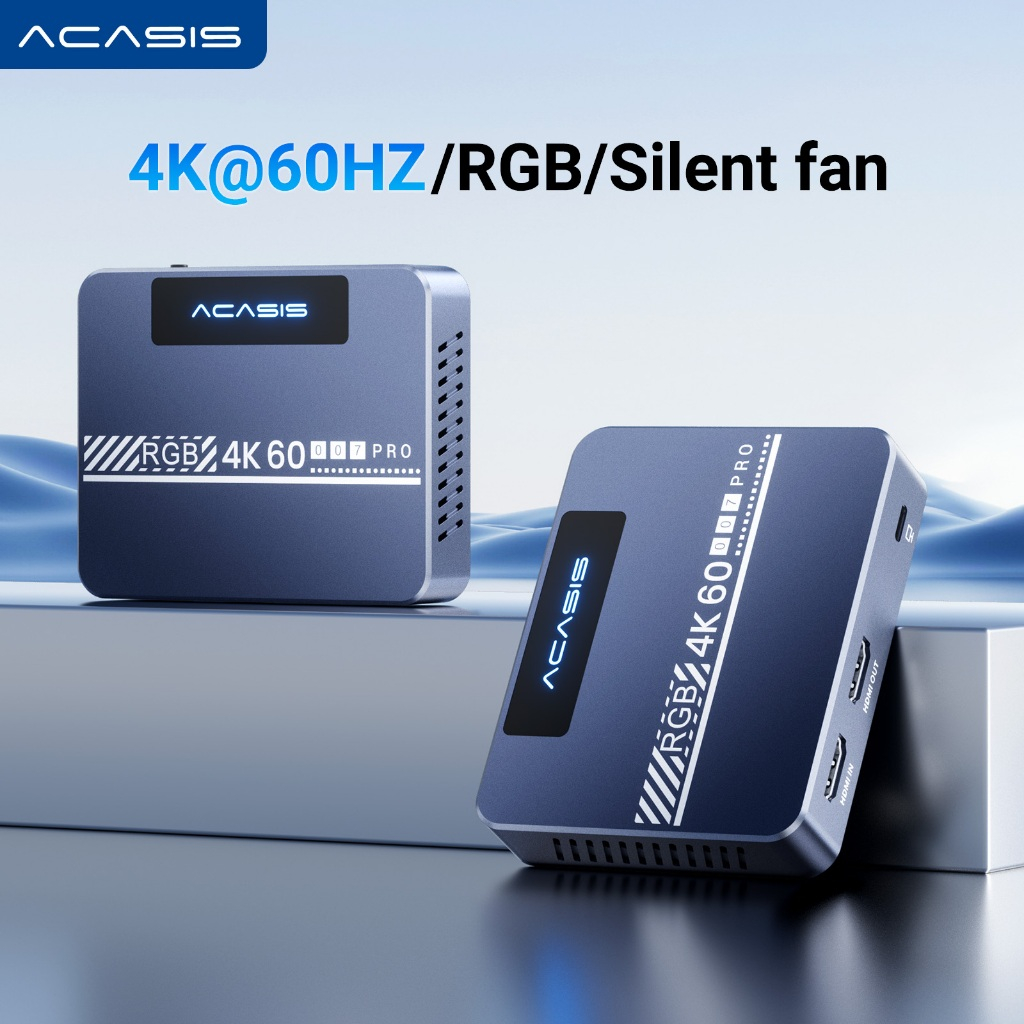ACASIS HDMI 4K60HZ HDR/VRR Game Live Capture Card 4K Input 4K60HZ ...