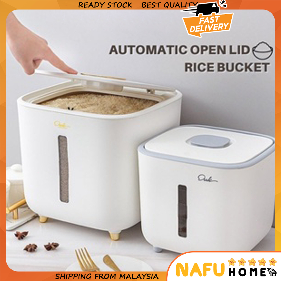 ⚡24h MY⚡ Rice Storage Box Grain Container Household Cereal Rice Bucket ...