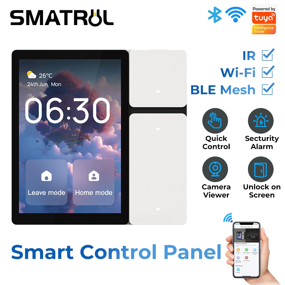 SMATRUL Tuya central control screen 3.5 inch touch European standard ...