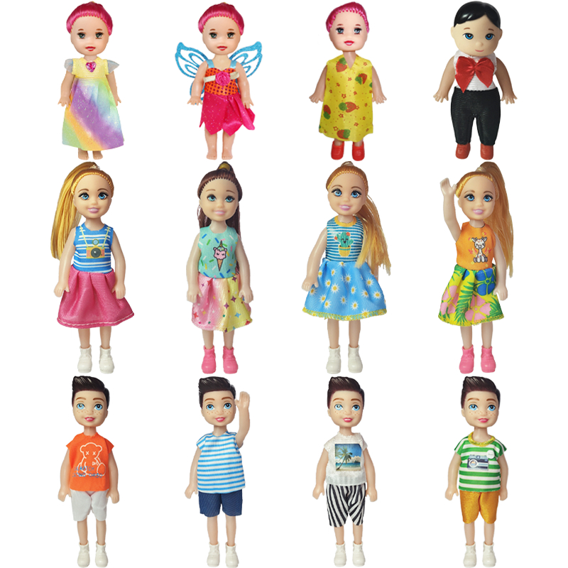 A doll for a little girl, 11 cm tall, with interchangeable clothes, a ...