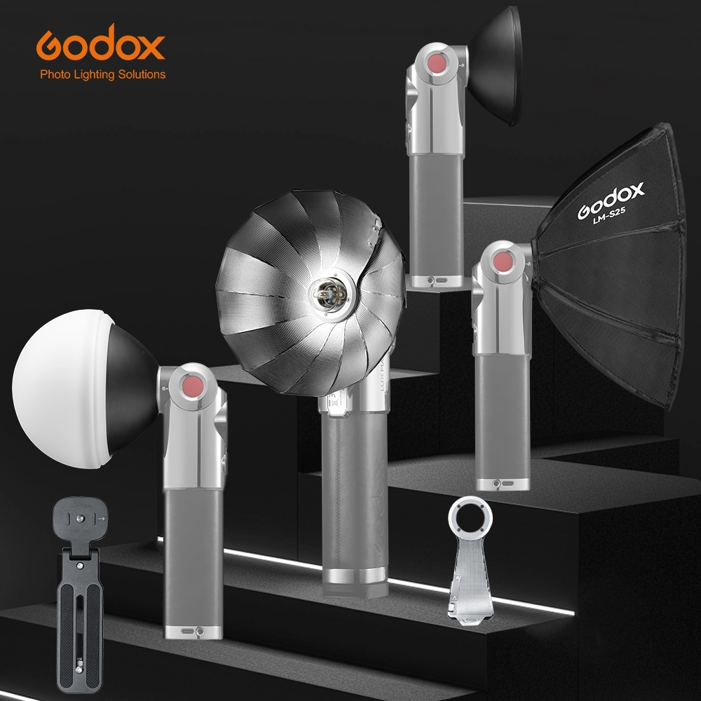 Godox Lux Master Accessories LM-S25 Octagonal Softbox LM-R27 Fan Type ...