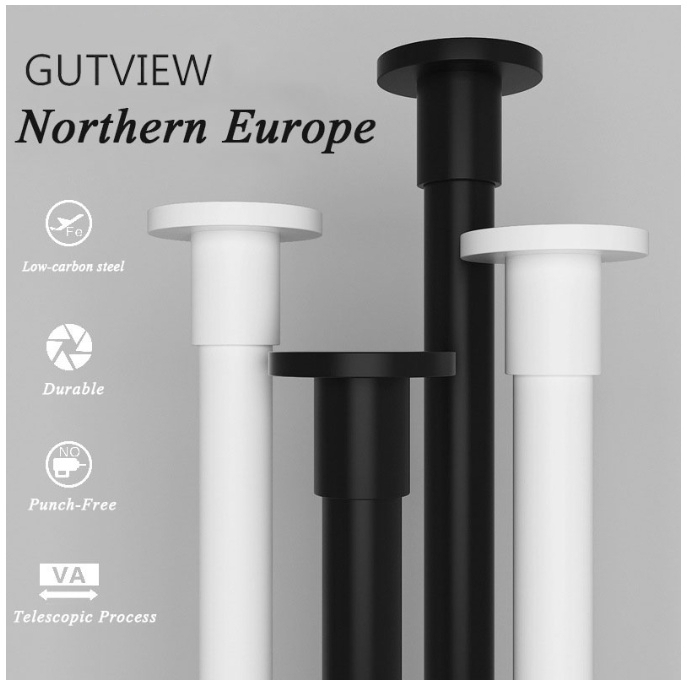 410cm Stainless steel Punch-Free Curtain/Telescopic tension Rod ...
