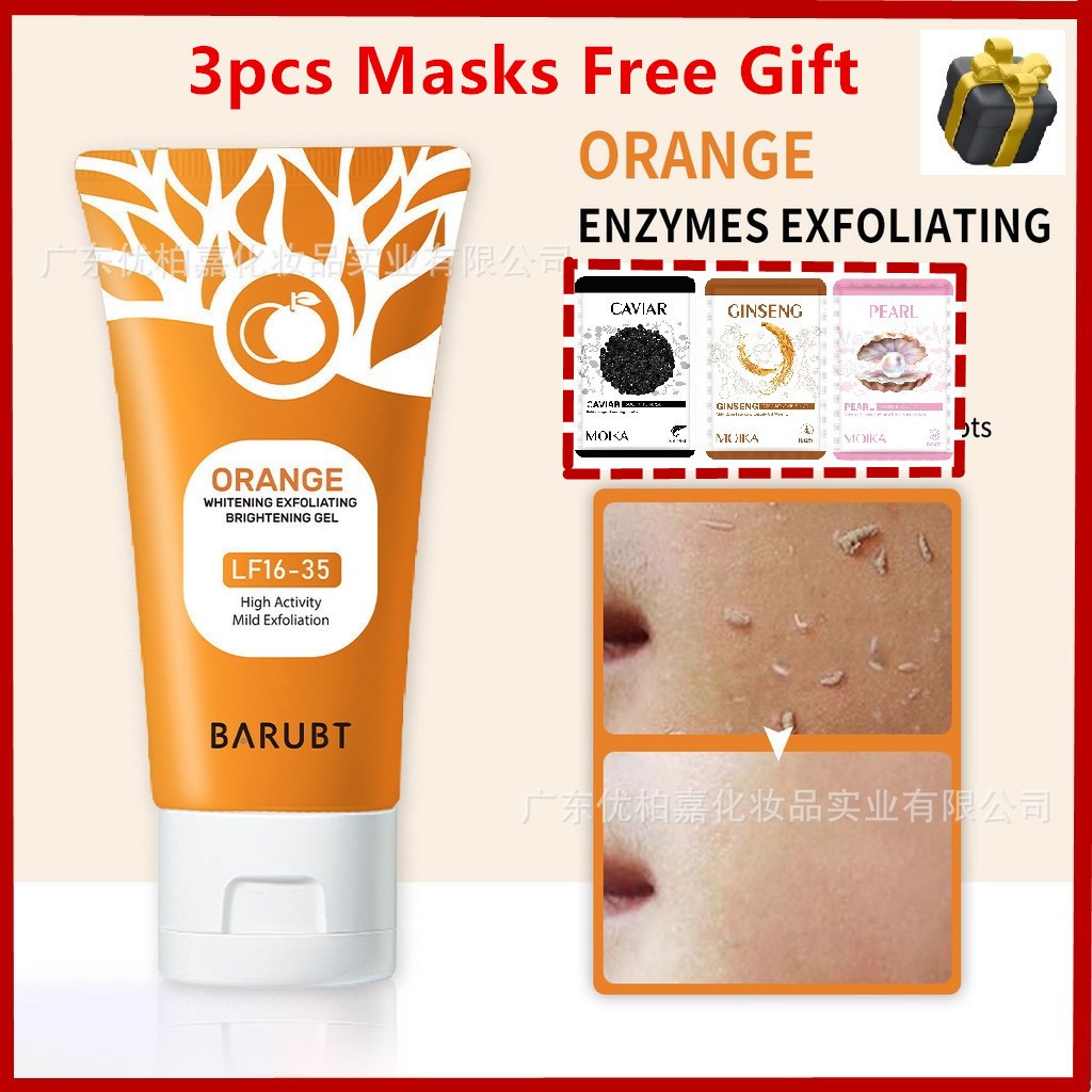[Buy 2 get 3 pcs] BARUBT Orange Enzyme Exfoliating Gel Facial Deep ...