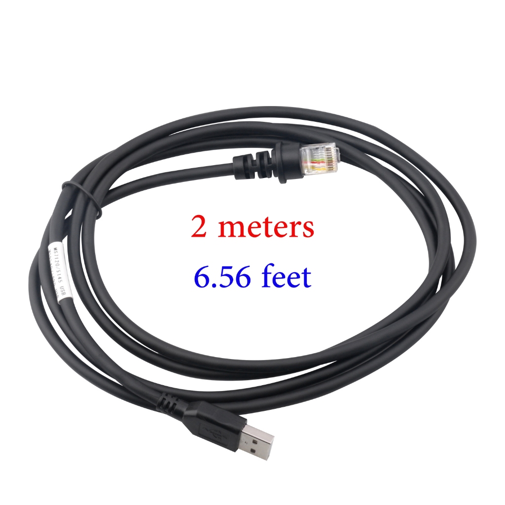USB Cable 2M for Barcode Scanner, MS Orbit 7120 7100 MS3580 MS5145 ...