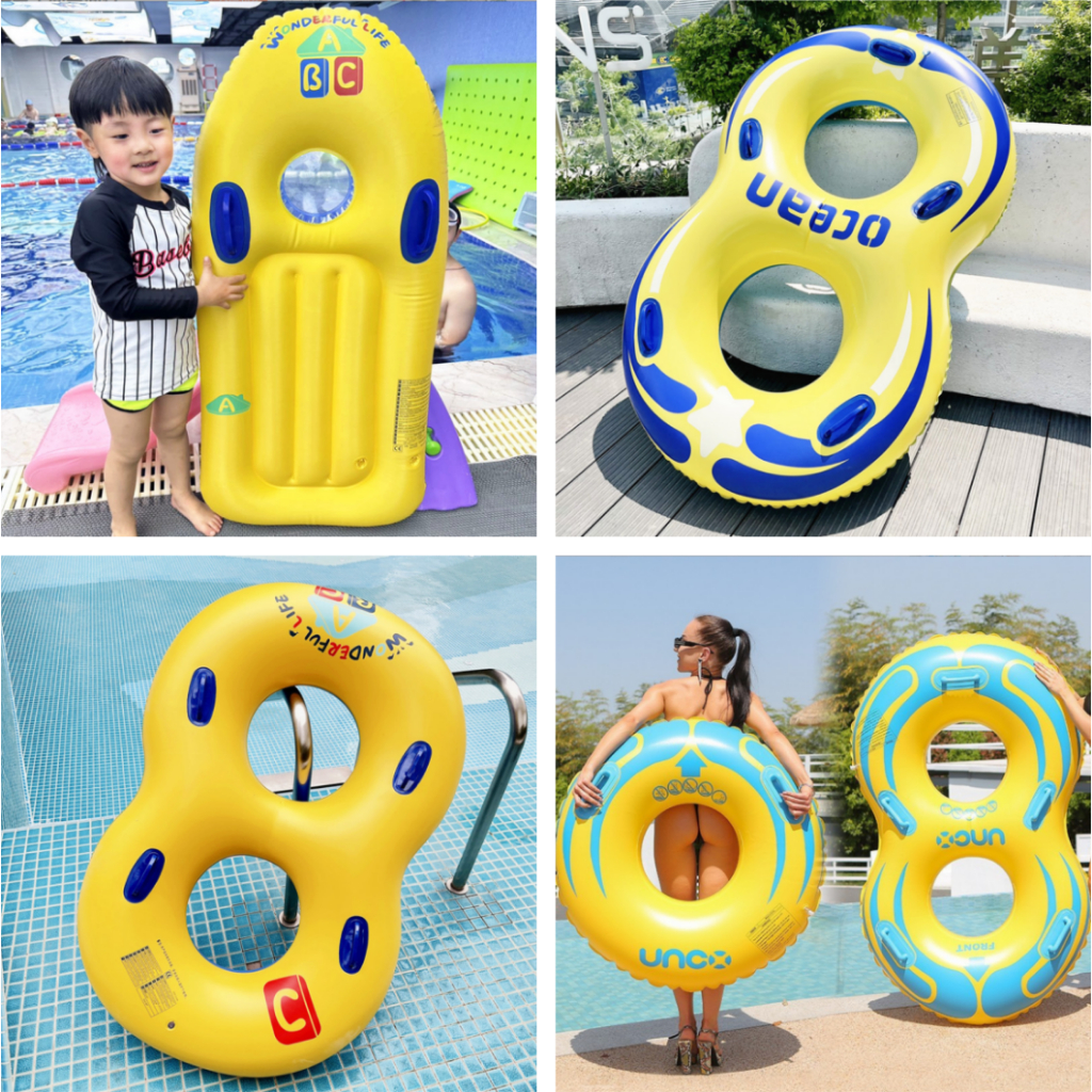 Double Swimming Ring Adult Swimming Ring Inflatable Floating Board ...