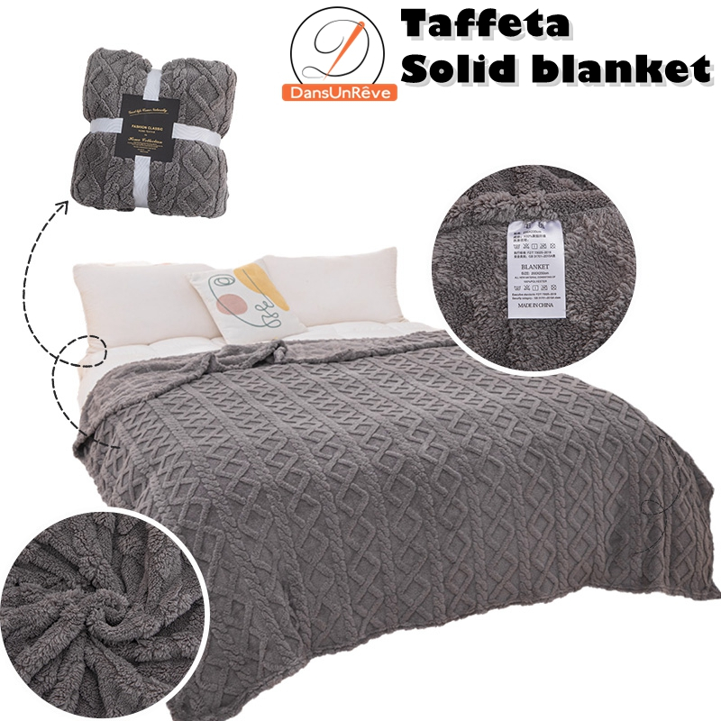 Selimut gebu Flannel Blanket Fluffy Plain Soft Beige/Yellow Throw ...