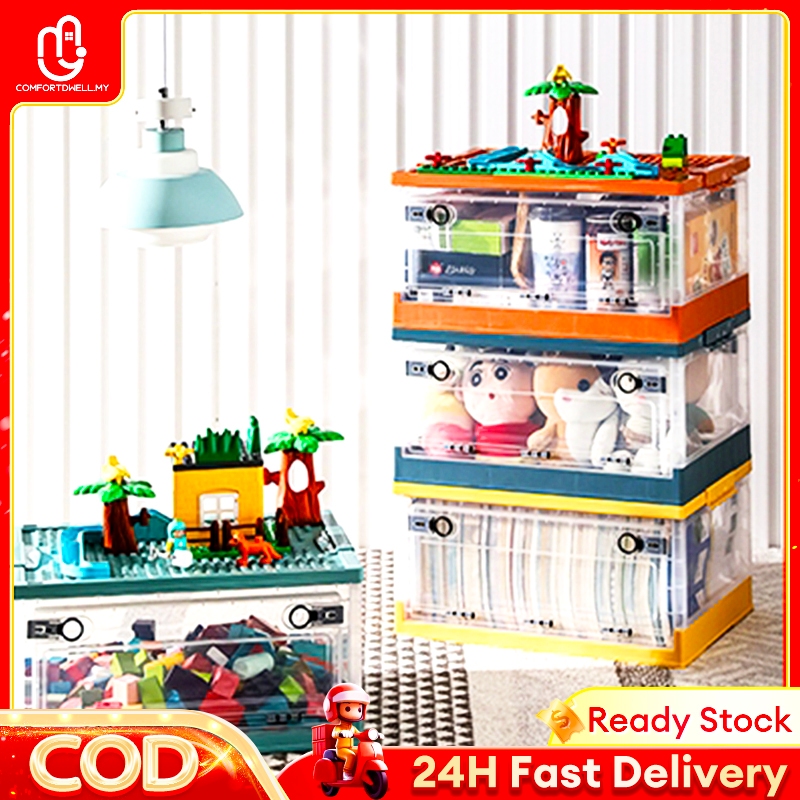 IKEA Foldable Storage Box Large Capacity Storage Cabinet With Lid ...