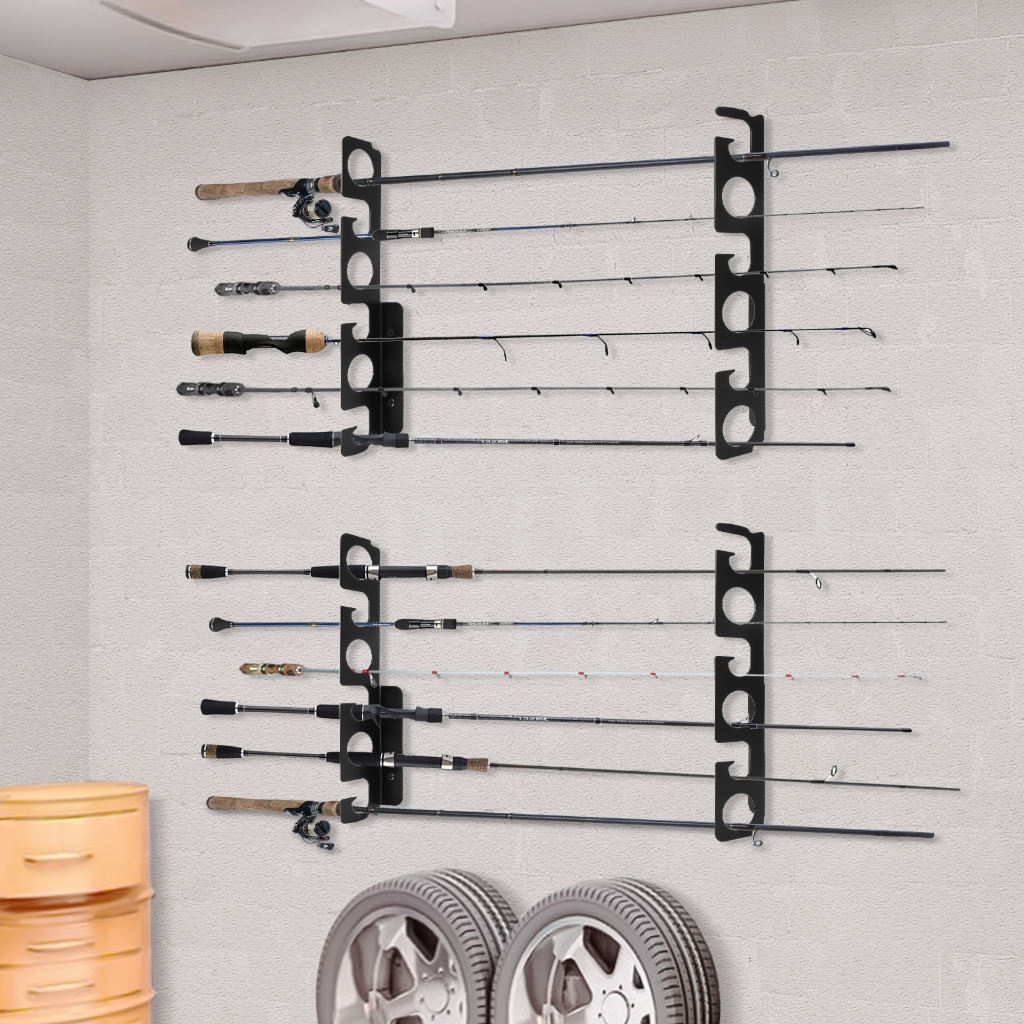 4-piece Set Fishing Rod Hook Fishing Rod Storage Rack Storage Rack Wall ...