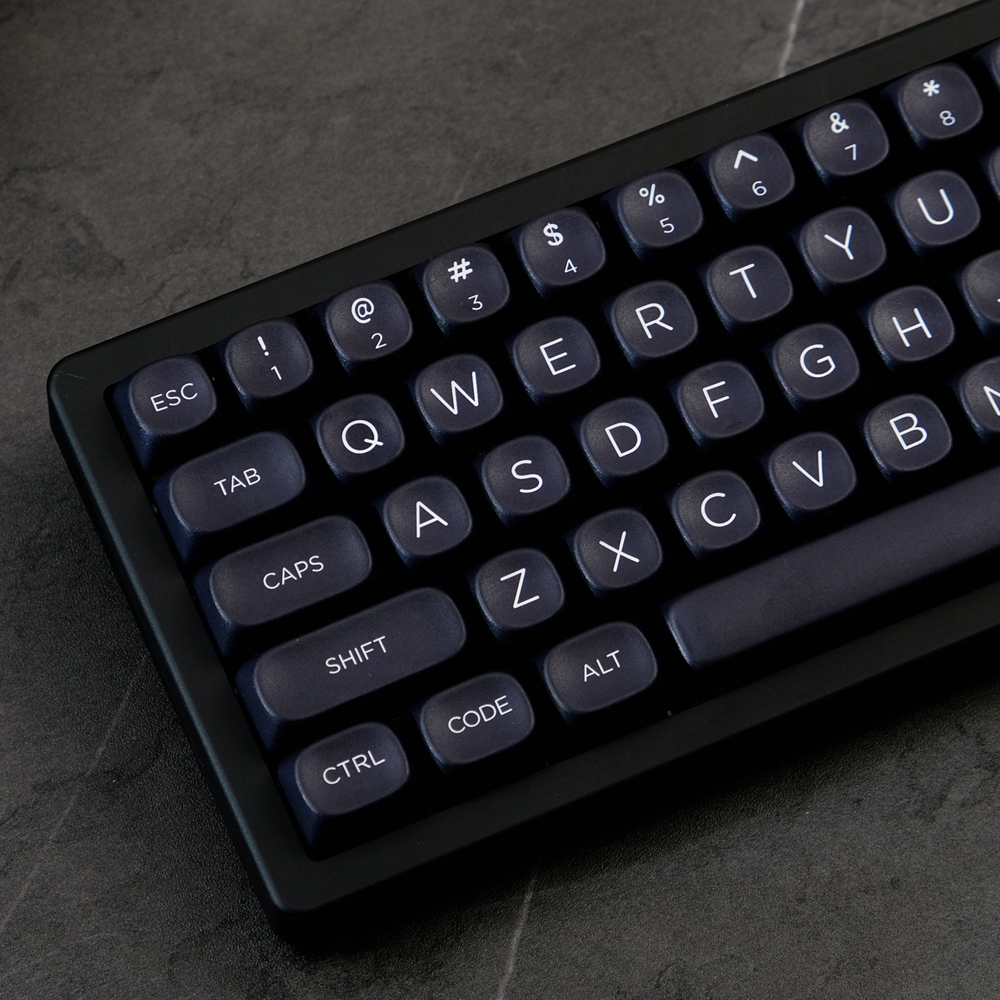 XOA MOA Profile Keycaps Minimalist Black WOB Keycaps PBT Dye ...
