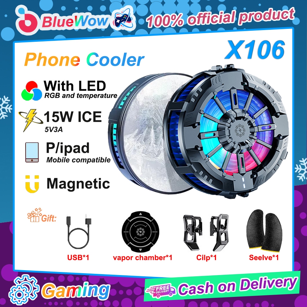 BlueWow X106/X76/X16 15W Ice Phone Radiator for Mobile Phone Phablet Fan Semiconductor Mobile ...