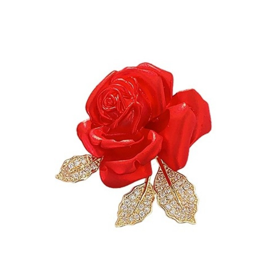 Red rose brooch Pin Hijab Pin Shawl Pin Shoulder Brooch New design ...