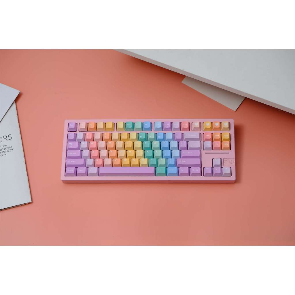 Gummy Gradient Keycap 151 Keys PBT Material Cherry/MOA Profile DYE-SUB ...