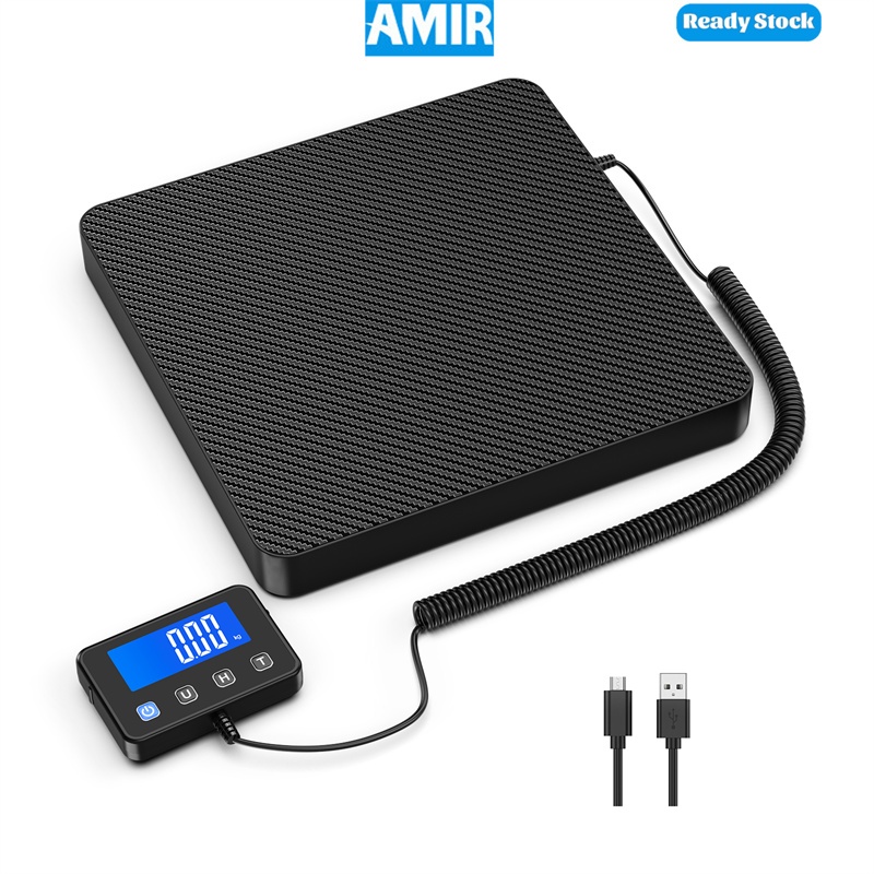 AMIR Mail Scale, 200kg Digital Postal Scale with Hold/auto-Off/Tare ...