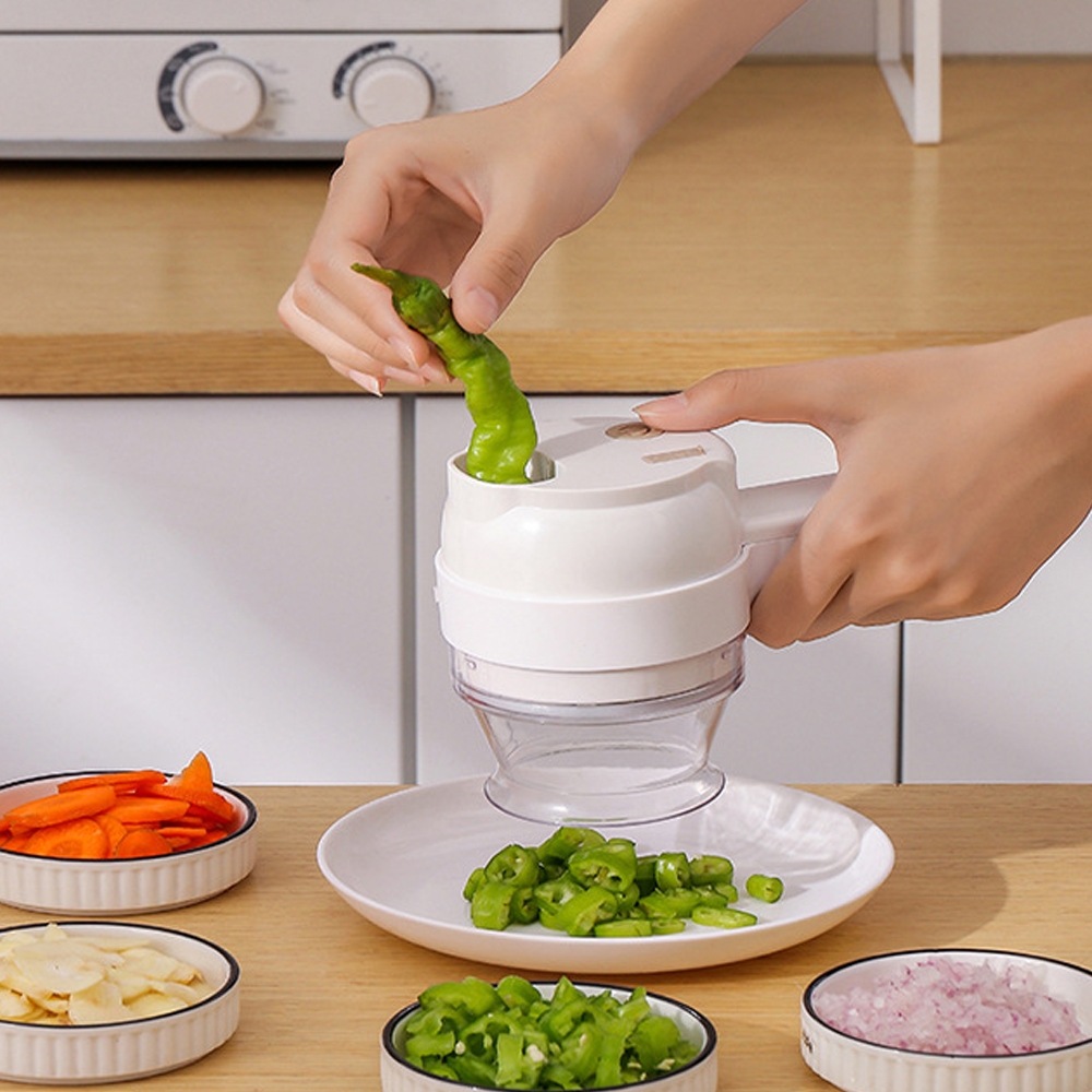 Hand Electric Chopper Food Processor Garlic Chopper 300ML Cup Masher ...