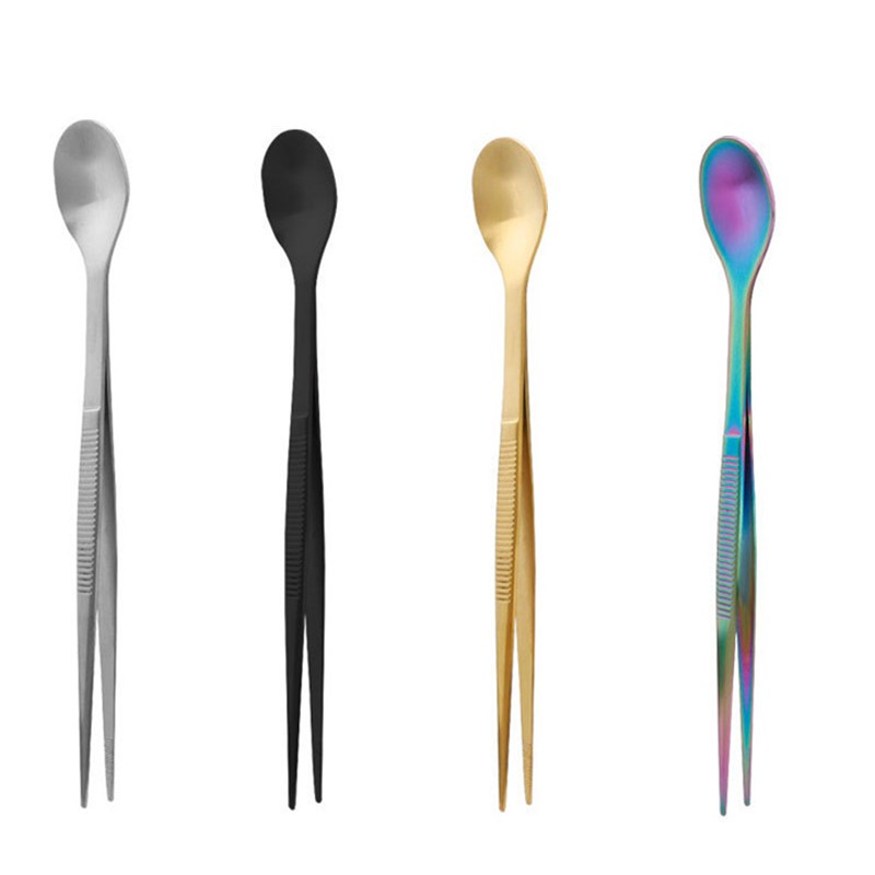 Pro Chef Plating Kit TWEEZER Tongs Stainless Steel Tasting Offset Spoon ...