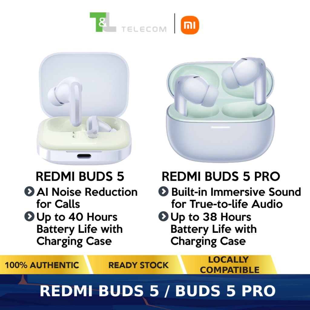 Xiaomi Redmi Buds 5 / Redmi Buds 5 Pro | Dial Mic Active Noise ...