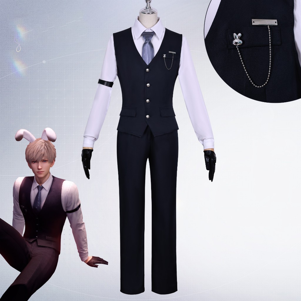 【Ready Stock】Love and deepspace Xavier Cosplay Costume Game Anime Man ...