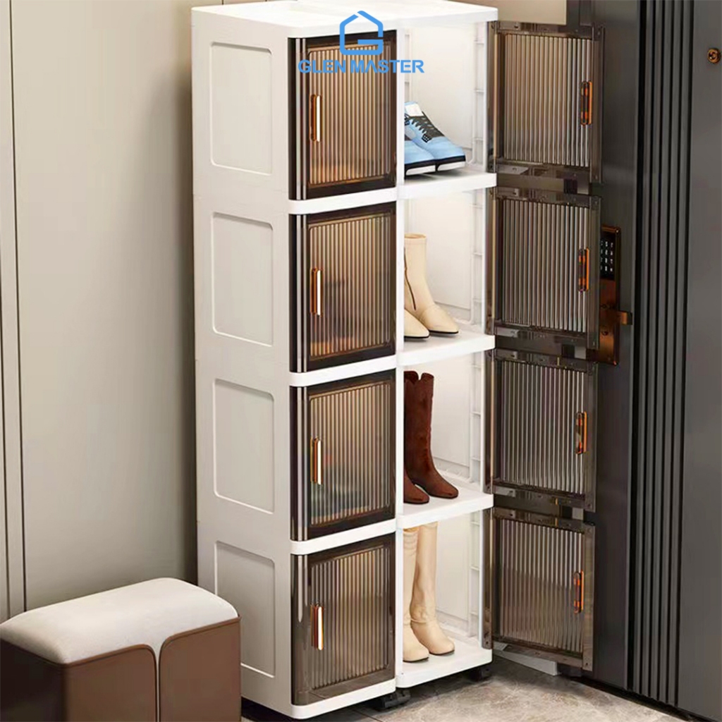 【24h】25CM-30cm/Drawer Gap Plastic Cabinet Bathroom Cabinet Drawer Transparent Slim Plastic ...