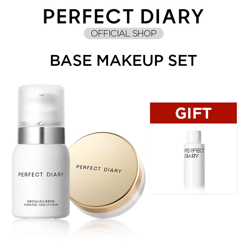 Perfect Diary Face Base Makeup Set Oil Control Matte Loose Powder with ...
