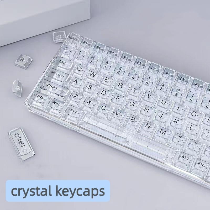 Keycaps Set Clear Transparent Keycap Shine Through Keycaps For ...