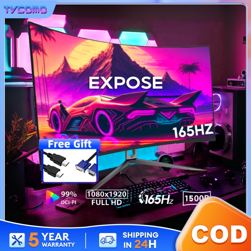 PC Monitor curved 4k 24/27 Inch ips Curved Monitor Gaming 75HZ Wiht ...