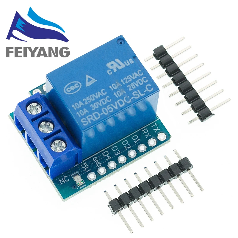 One Channel Wemos D1 Mini Relay Shield Wemos D1 Mini Relay Module for ...
