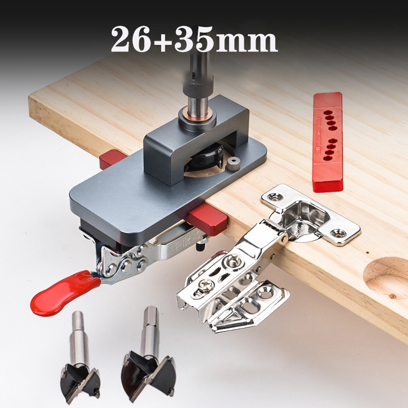 Aluminum Alloy Concealed Hinge Boring Jig 26+35mm Concealed Hinge Jig ...
